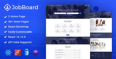 Job Board Job Portal React Template