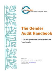 The Gender Audit Handbook InterAction The Gender Audit Handbook Interaction Pdf PDF4PRO