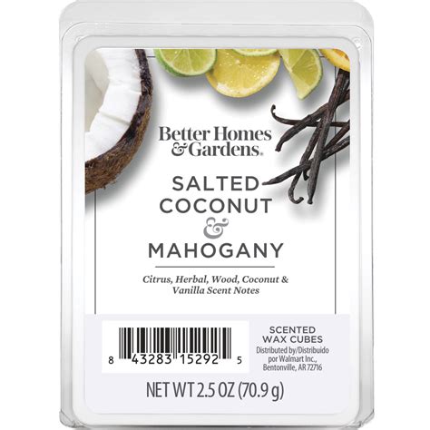 Salted Coconut And Mahogany Scented Wax Melts Better Homes And Gardens 25oz