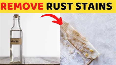How To Remove Rust Stains From Clothes Get Rust Stains Out Of Clothes YouTube