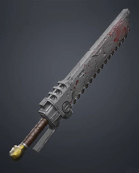 Chainsword 3d Model By 3d Mon On Thangs