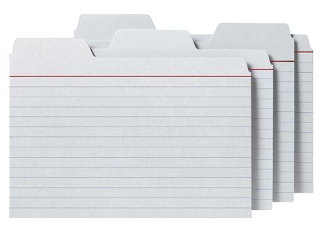 Tabbed Index Card