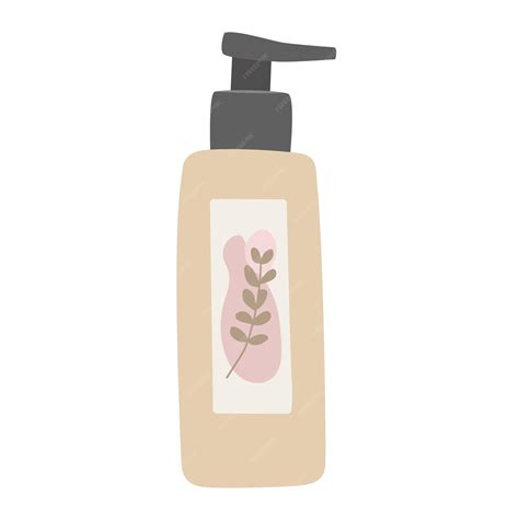 Premium Vector Lotion Or Gel Bottle Isolated On White Background Hand