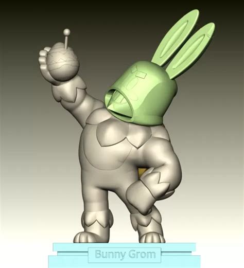 Bunny Grom Brawl Stars 3d Printing Model Threeding