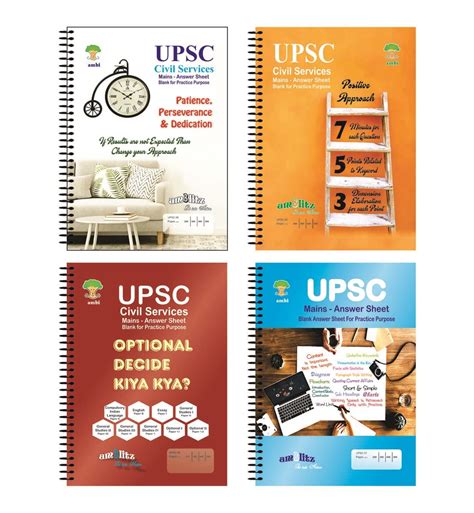 Books Upsc Mains Answer Sheets Practice Booklets Upsc Ias Exam Portal