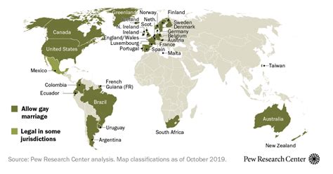 A Global Snapshot Of Same Sex Marriage Pew Research Center