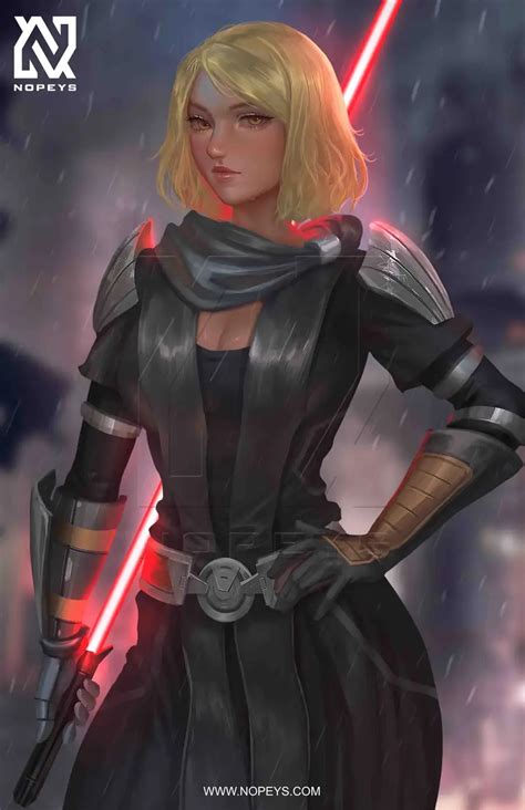 Lana Beniko Wall Art Star Wars Anime Style Print Nopeys Nopeys