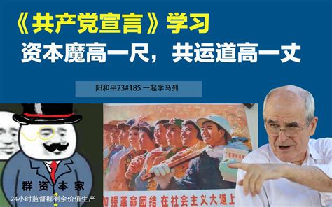 阳和平23185 《共产党宣言》学习——资本魔高一尺，共运道高一丈 阳和平说事儿 阳和平说事儿 哔哩哔哩视频