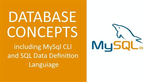 Basic Database Concepts Inc Mysql Cli And Sql Data Definition Language