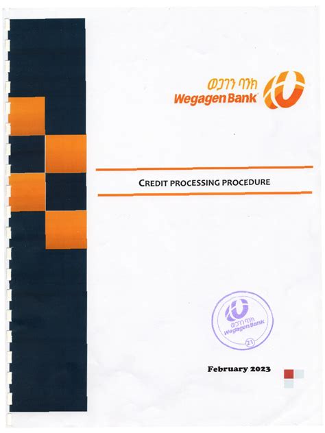 credit processing procedure 1 2023 pdf