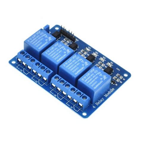 Módulo Relé 5v 4 Canais Com Optoacopladores Bit Maker Arduinos Módulos Sensores 3d E