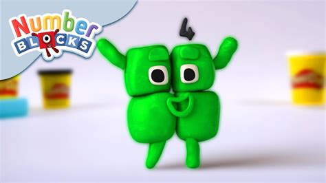 Numberblocks Number Four Play Doh Youtube