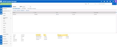 Quota Does Not Display The Space Usage And File Usage On System Manager Netapp Knowledge Base