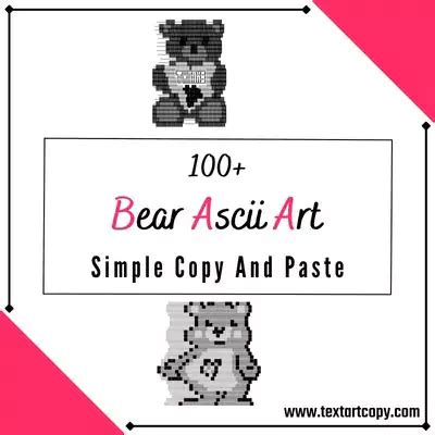 100 Ascii Bear Copy And Paste