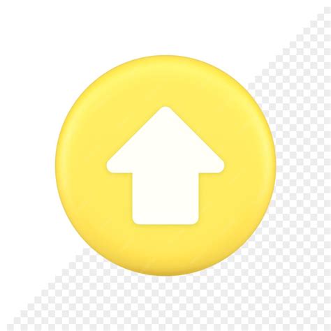 Premium Psd Arrow Up Button Directional Pointer Cyberspace Cursor 3d Application Icon