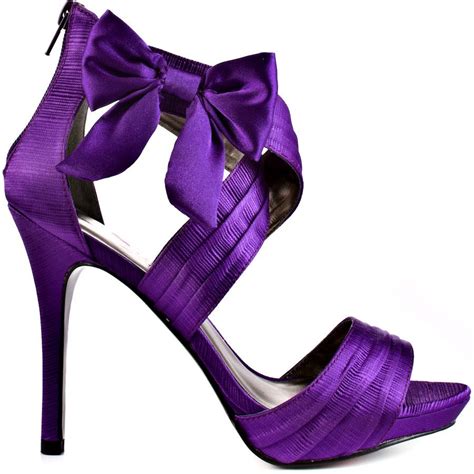 Luichiny Mist Tee Purple Satin Purple Shoes Purple Heels Purple
