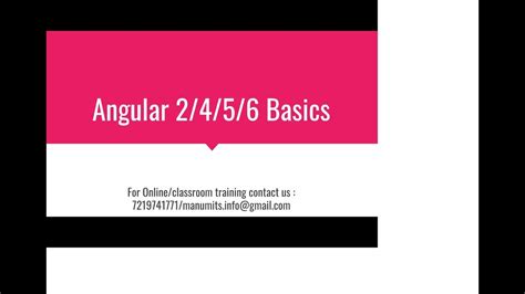 Angular 2456 Basics Call 917386777822 For Training Callroomonline