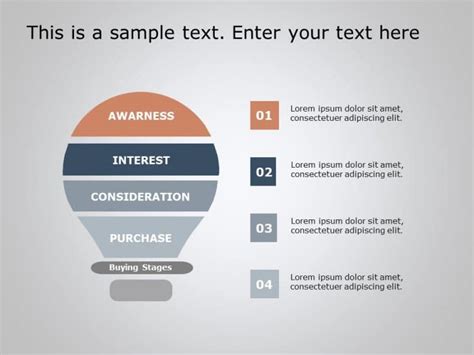 Blue Gradient Sales Funnel For Customer Journey Stages Presentation