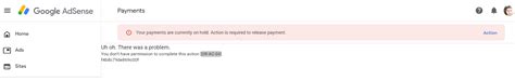 How To Fix AdSense Payment Error You Don T Have Permission To Complete This Action OR AC