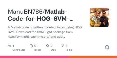 Github Manubn786 Matlab Code For Hog Svm Face Detection A Matlab