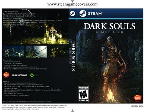Steam Game Covers Dark Souls Remastered Box Art