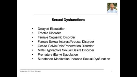 DSM Sexual Disorders YouTube