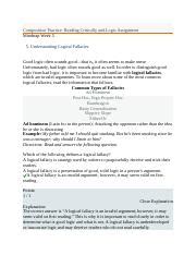 Analyzing Logical Fallacies In Arguments Course Hero