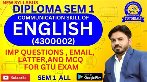 Diploma Sem 1 English Imp For Gtu Exam Diploma Communication Skills