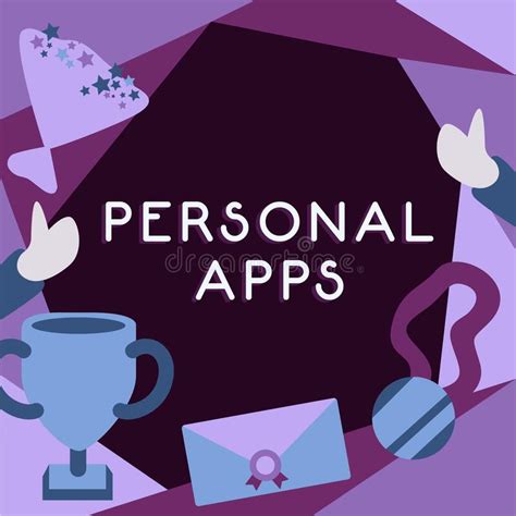 Text Showing Inspiration Personal Apps Business Overview Organizer