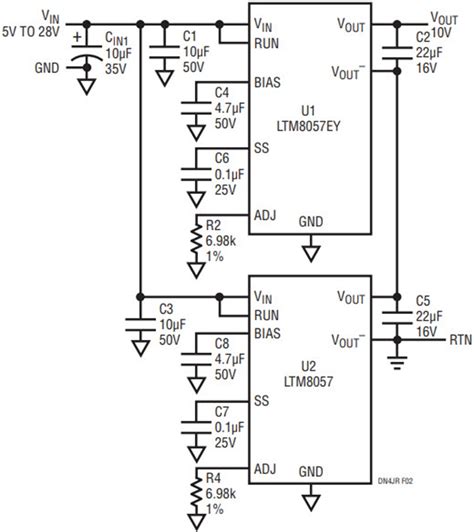 Increasing Output Voltage And Current Range Using Series Connected