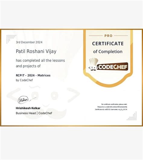 Roshani Patil On Linkedin Keeplearning Codechef Matrices Codingjourney