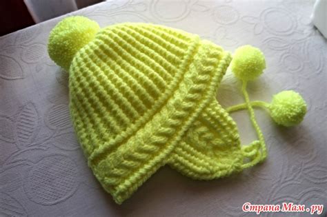 Шапочки для девочек Вязание для детей Страна Мам