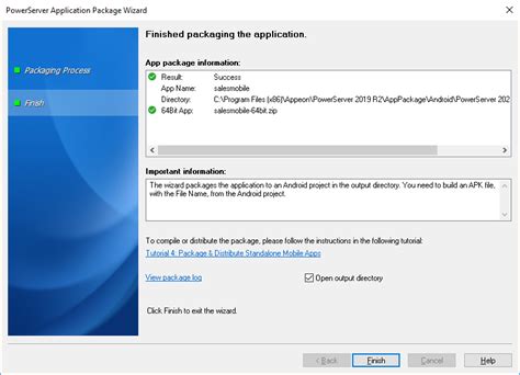 Packaging The Mobile Project Powerserver Toolkit User Guide