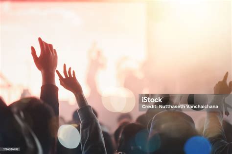음악회 행사 청중 제전 환대 살고 있다 음악 밤의 유흥 파티 응원 빛을 흐리게 합니다 1990 1999 년에 대한 스톡 사진 및 기타 이미지 Istock