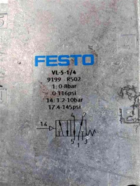pneumatic valve festo 9199 sos ascent tec
