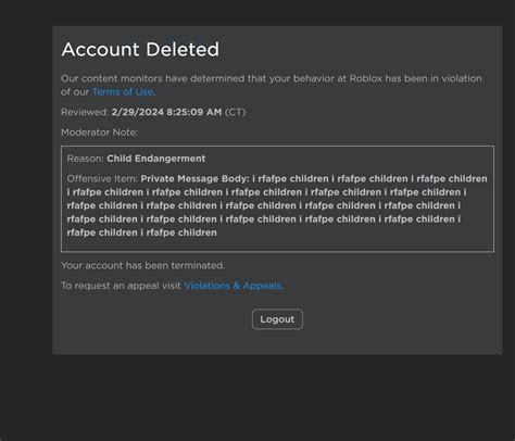 Is There A Way To Fix This Termination Loop R Robloxhelp