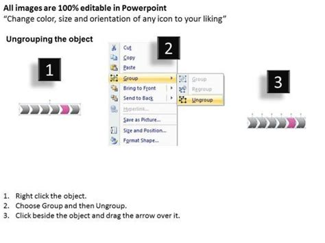 Marketing Ppt Template Six Practice The Powerpoint Macro Steps Linear Proce