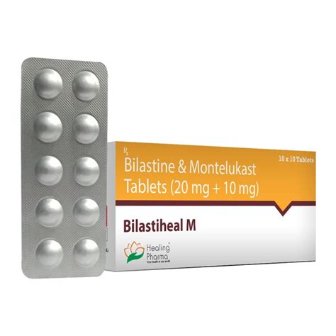 Bilastiheal M | Bilastine 20mg + Montelukast 10mg - 10 Tablets ...