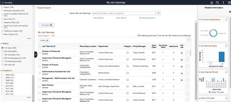 Using The Peoplesoft Fluid User Interface To View My Job Openings