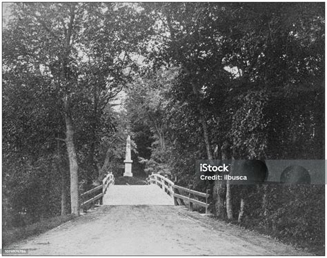 미국 해군 및 육군에서 역사적인 사진 골동품 콩코드 전투 지상에 기념물 1890년에 대한 스톡 벡터 아트 및 기타 이미지 1890년 1900년 19세기 Istock