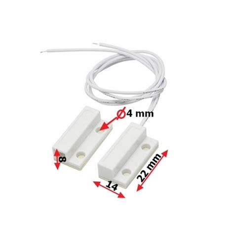 สวิตซ์แม่เหล็กติดประตู Door Reed Switch Mc 38 แบบ ประตูปิด สวิตซ์นำกระแส Magnetic Sensor Anti