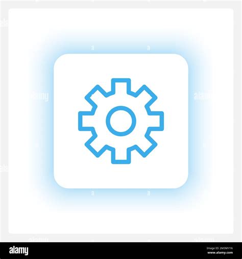 Focused Settings Button UI Element Template Stock Vector Image Art Alamy