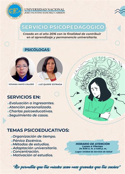 Servicio PsicopedagÓgico Al Servicio De La Comunidad Universitaria