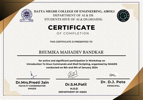 Bhumika Bandkar On Linkedin Linux Shellscripting Professionaldevelopment