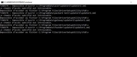 C WINDOWS System Cmd Exe Impossible D Ouvrir Windows