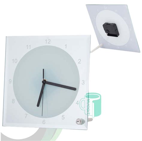 Glass Mirror Clock Visionedlense