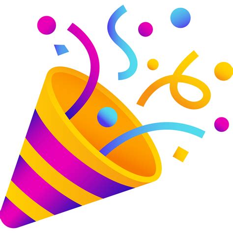Fête Popper émoticône 19782567 Png