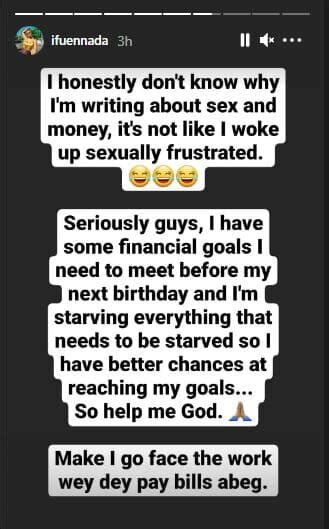 I Woke Up Sexually Frustrated Bbnaijas Ifu Ennada Spills Kemi Filani