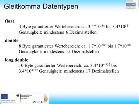 Datentypen Überblick Datentypen Einfache Fundamentale Datentypen Ppt Herunterladen