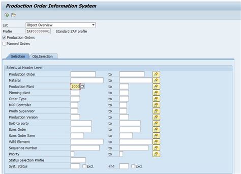 Object Overview In Coois Sap Community